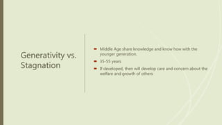 Erikson Psychosocial Development Theory | PPTX