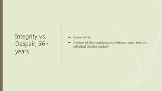 Erikson Psychosocial Development Theory | PPTX