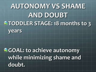 Erikson's Stages of Psychosocial Development | PPTX