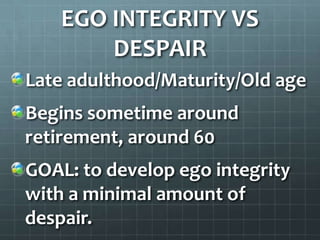 Erikson's Stages of Psychosocial Development | PPTX