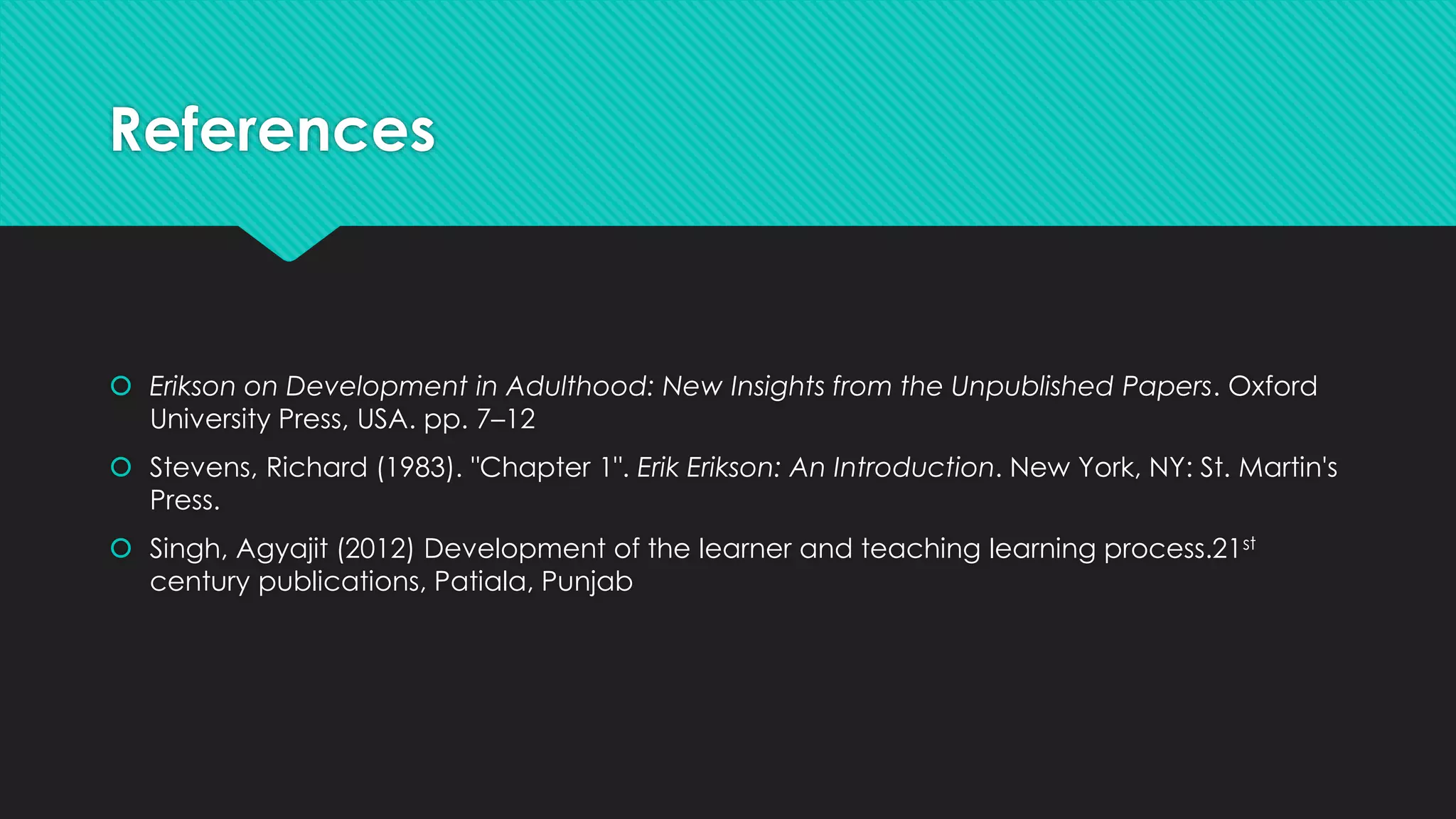 Erikson’s eight stages of life theory | PPTX