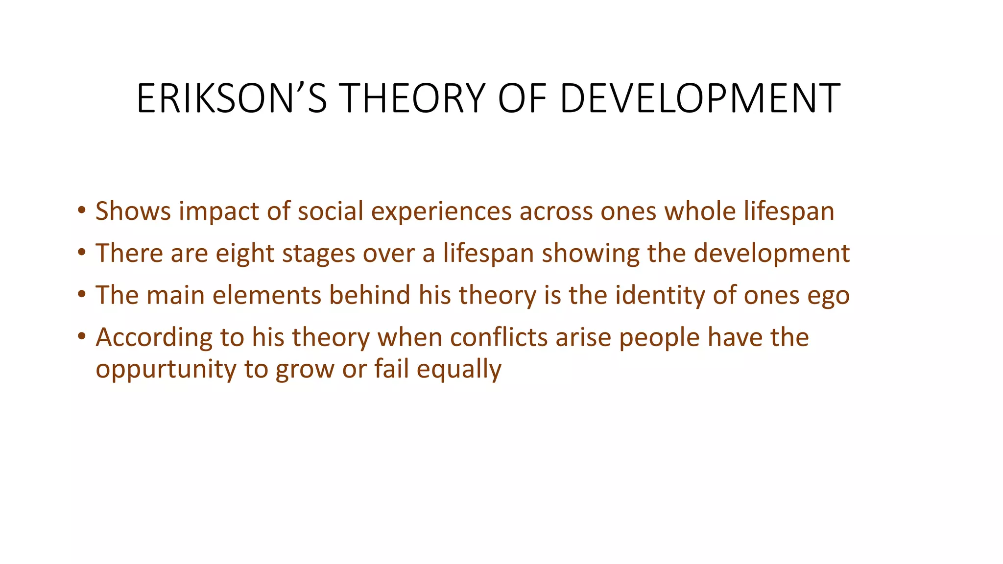 Erikson's psychosocial stages of development | PPT
