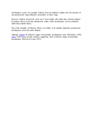 Erikson's stages | DOCX