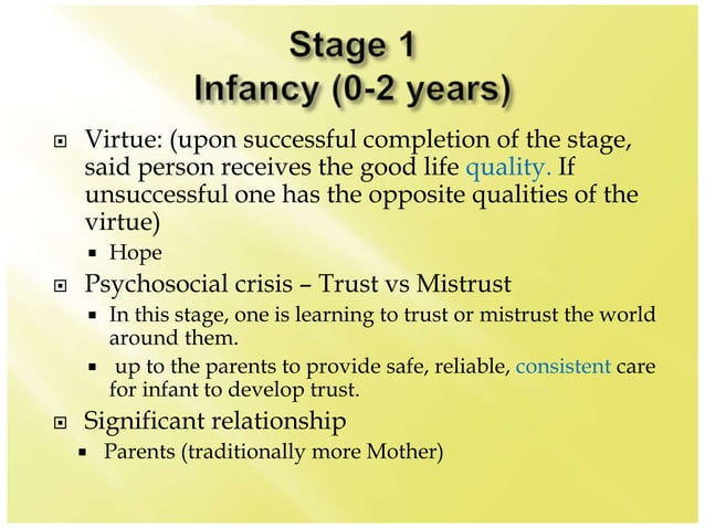 Erikson's stages of human development | PPT