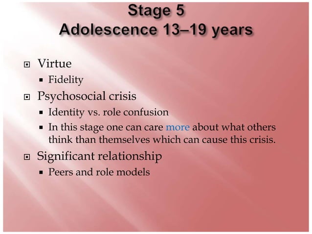 Erikson's stages of human development | PPT
