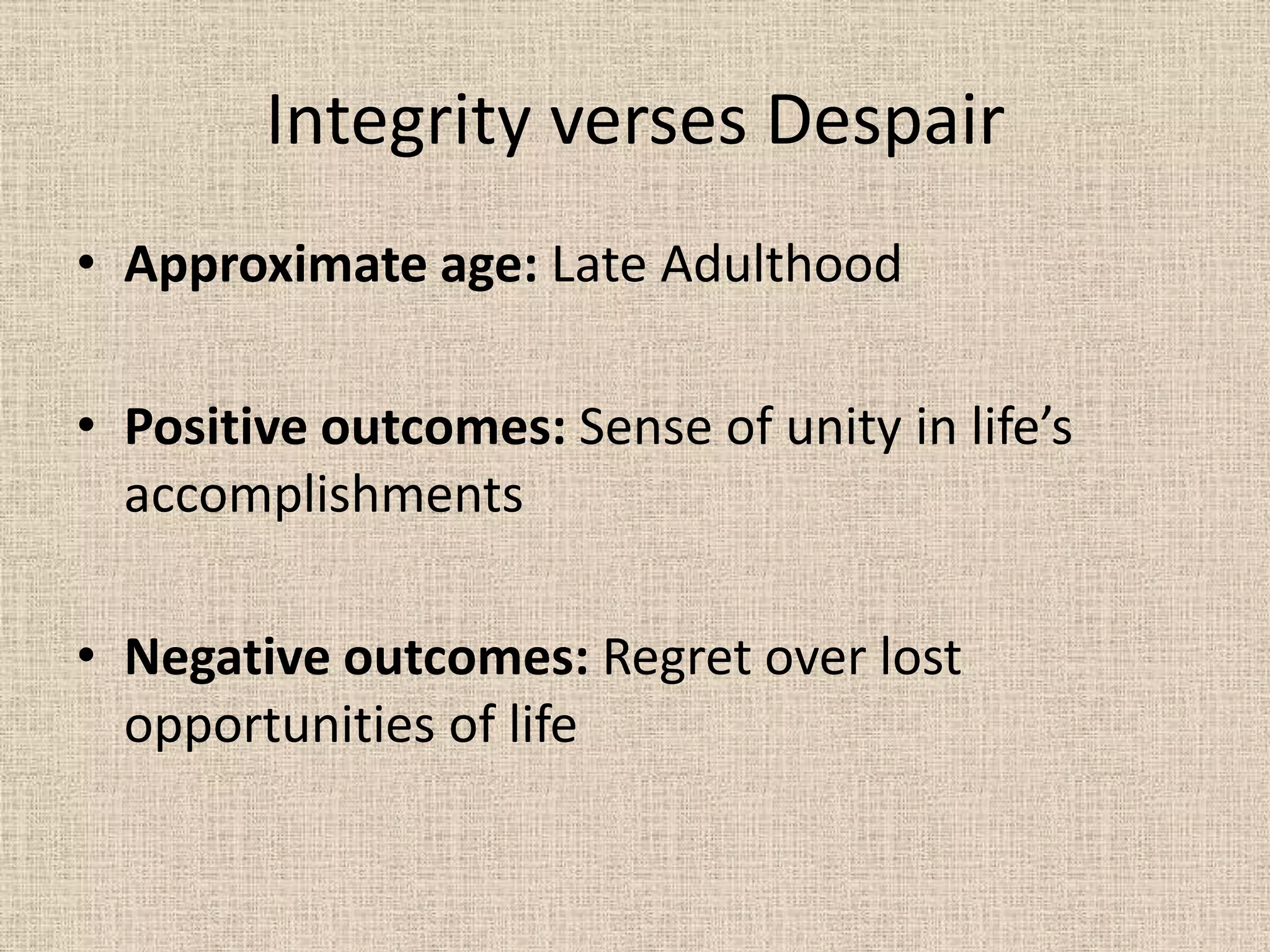 Erikson’s stages of psychological development | PPTX