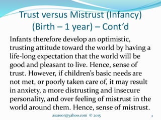 Erikson’s stage theory | PPTX