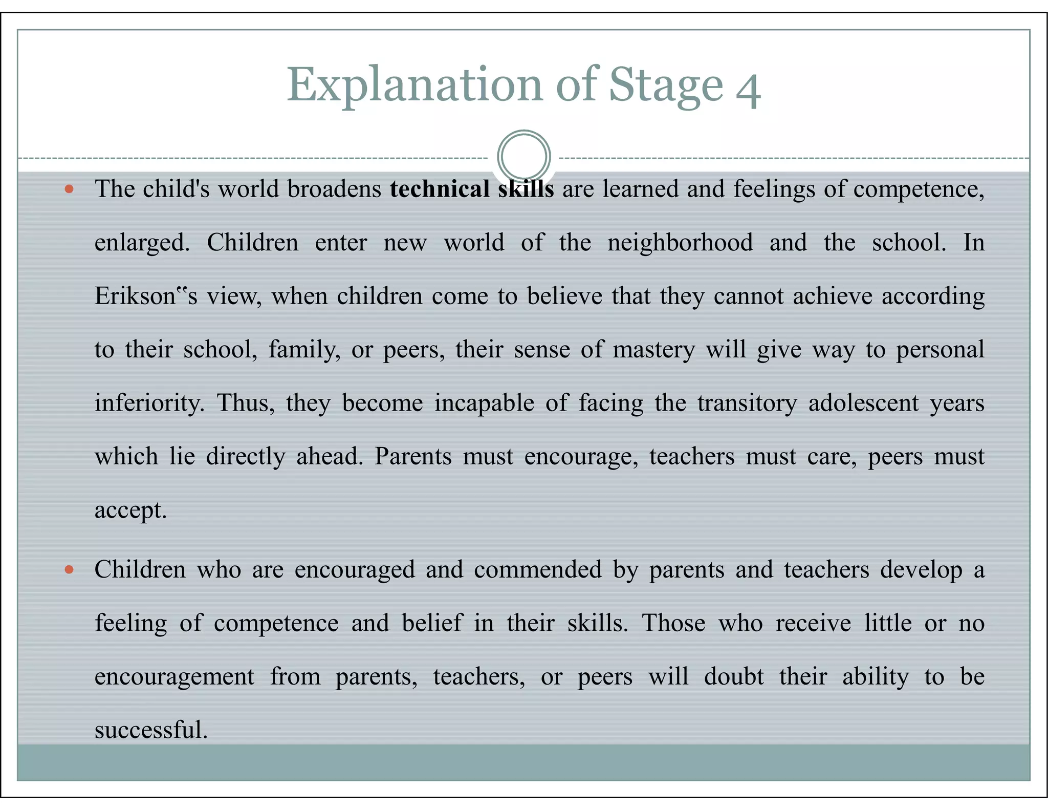 Erikson 8 stages theory | PDF