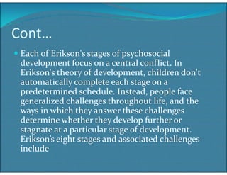 Erikson 8 stages theory | PDF