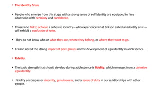 Psychology- theory of personality- Erik Erikson. By Dr. Mehran ...