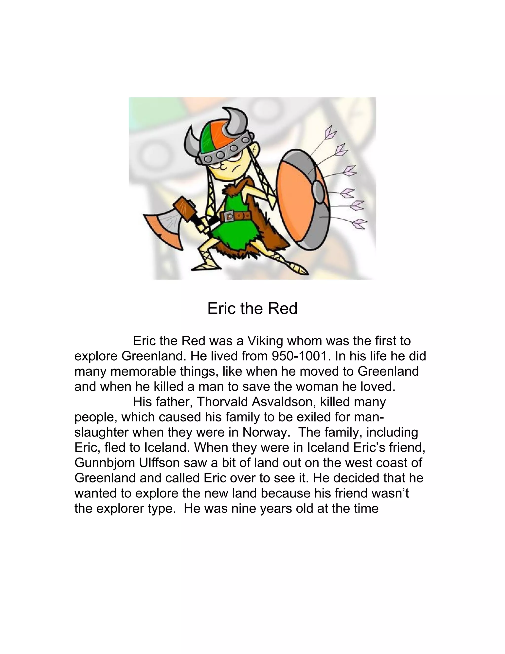 Erik the red | DOC