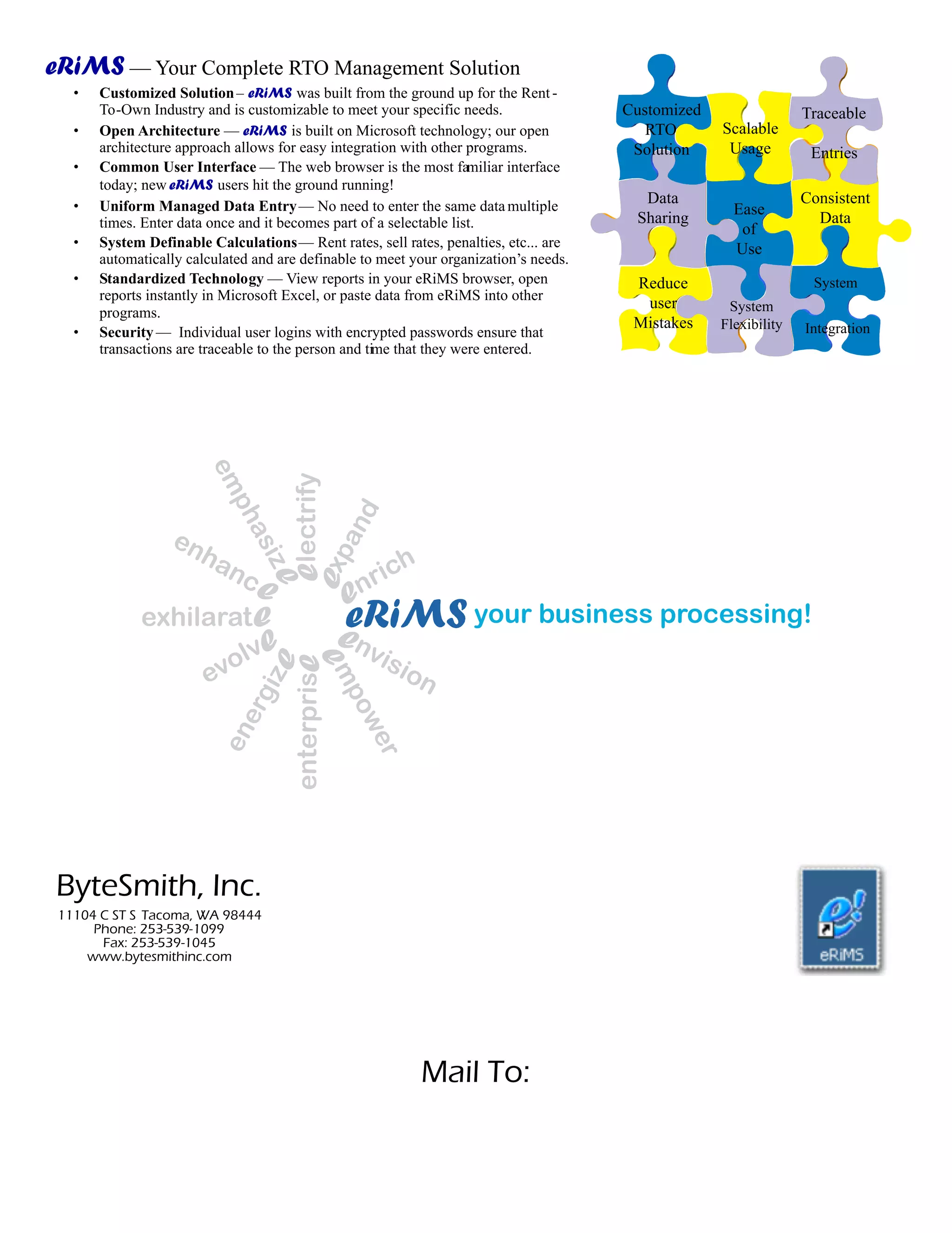 eRiMS Brochure | PDF | Computing | Technology & Computing
