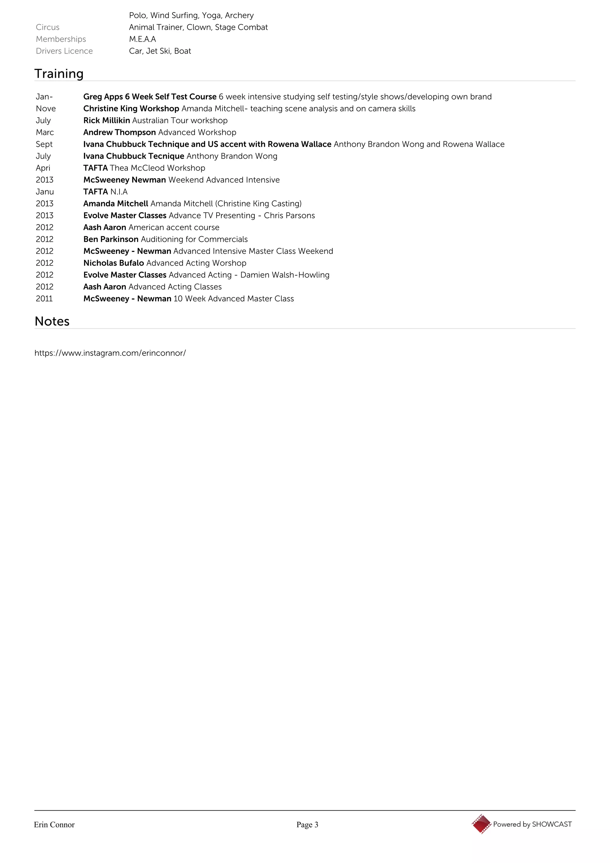 Erin connor australian actress | PDF