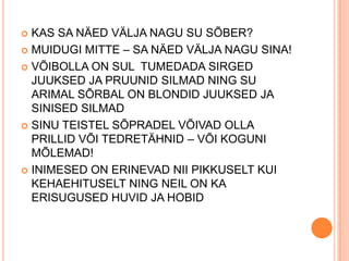 Erinevad inimesed | PPTX