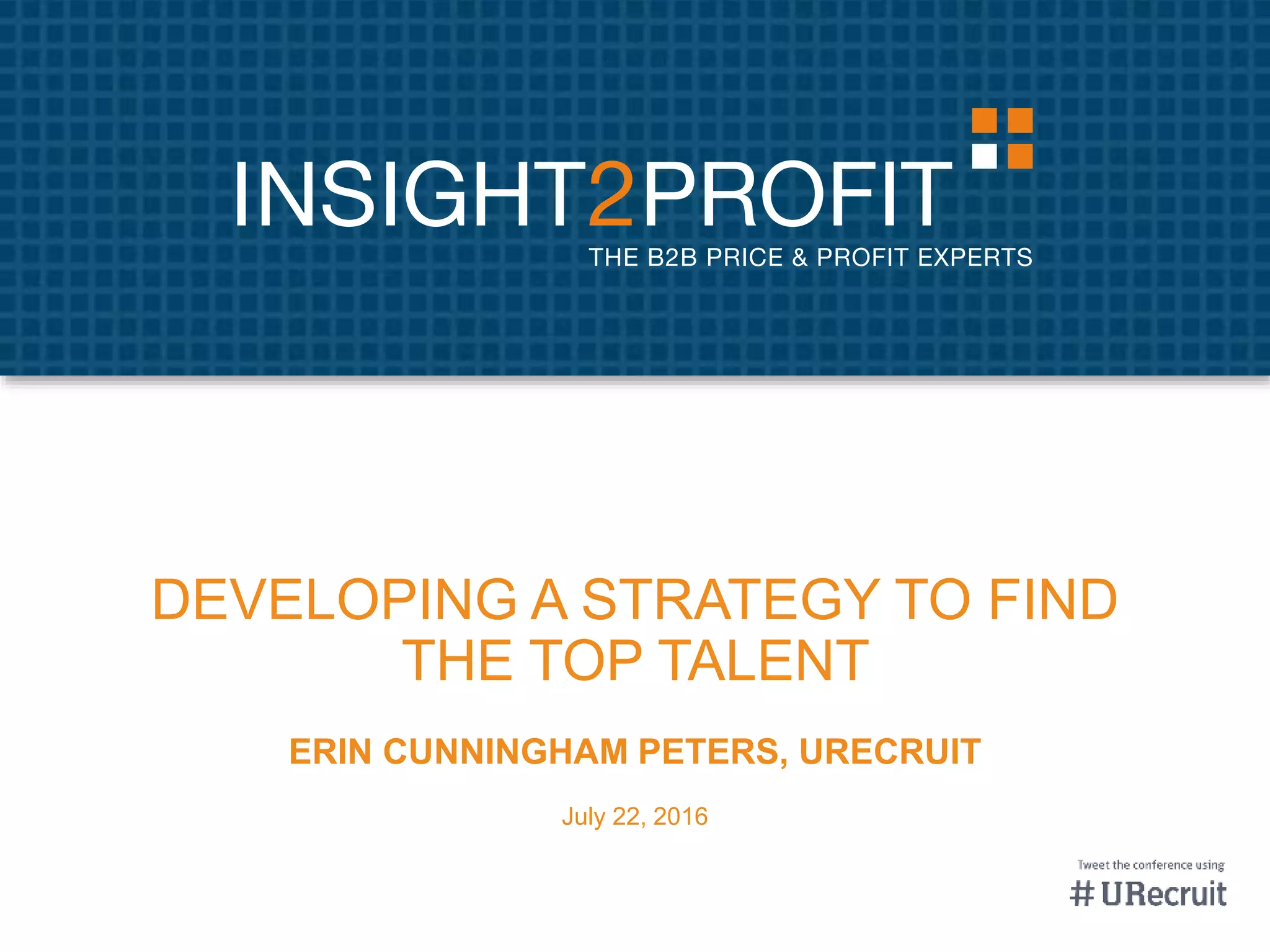 Erin Peters - Building Your UR Programs | PPTX | College Planning ...