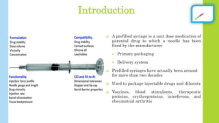 Silicon oil and prefilled syringes | PPTX