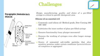 Silicon oil and prefilled syringes | PPTX