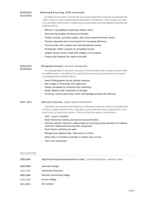 Erin Weaver - Resume 2016 | PDF
