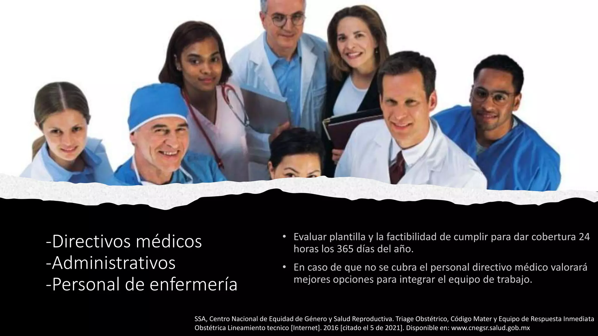 Equipo de respuesta inmediata obstetrica ERIO | PPTX