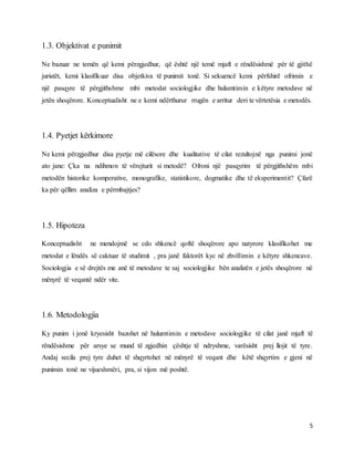 PUNIM SEMINARIK - Metodat Sociologjike | DOCX