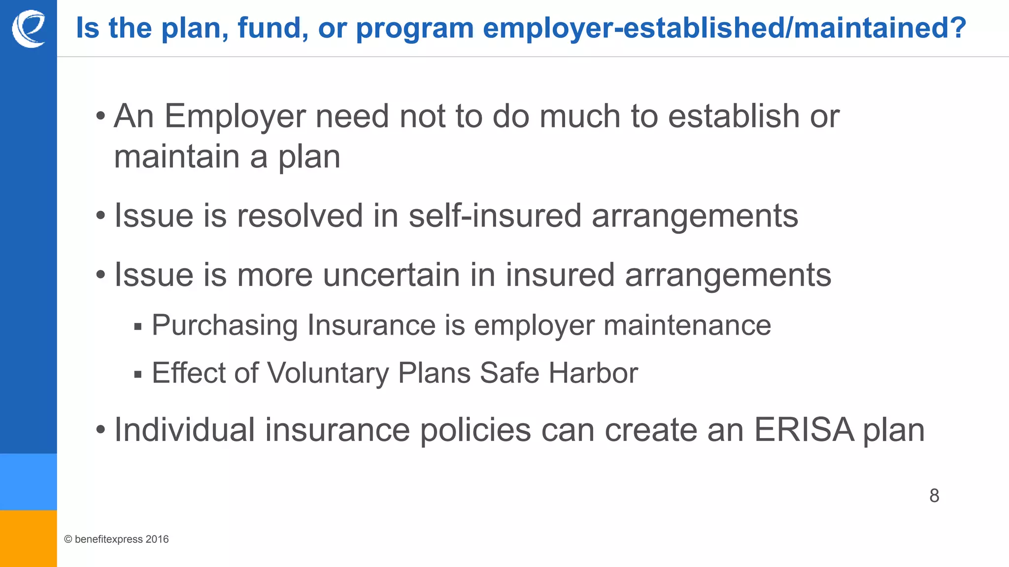 ERISA 201: Advanced ERISA Compliance Review | PPT