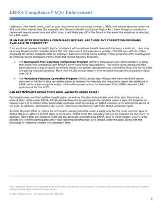 ERISA Compliance FAQs: Enforcement | PDF | Personal Taxes | Personal ...