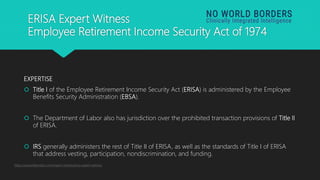 ERISA Expert Witness | PPT
