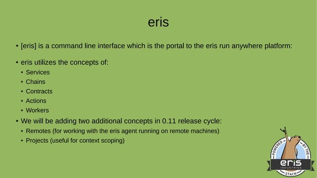 eris:platform -- An Introduction | PPT