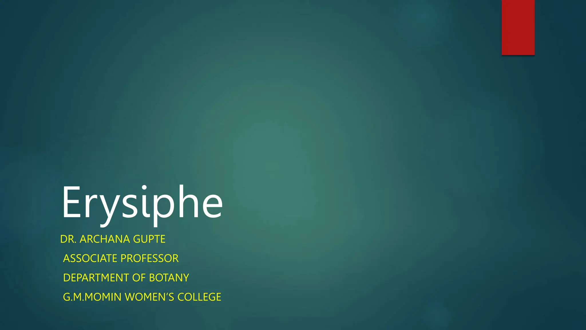 Erysiphe structure,reproduction and life cycle | PPTX