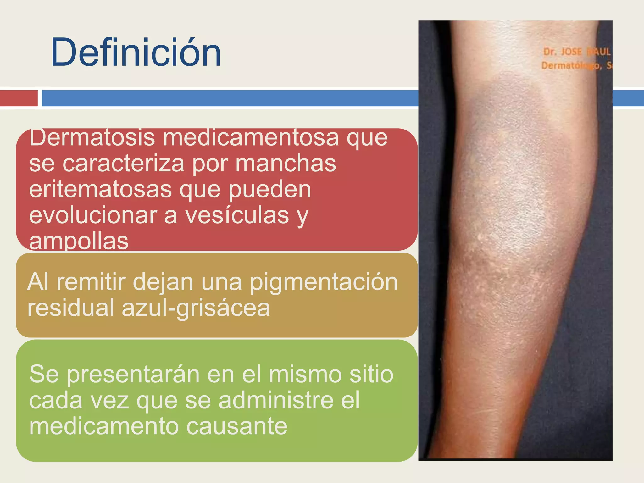 Eritema pigmentado fijo y eritema morbiliforme | PPTX