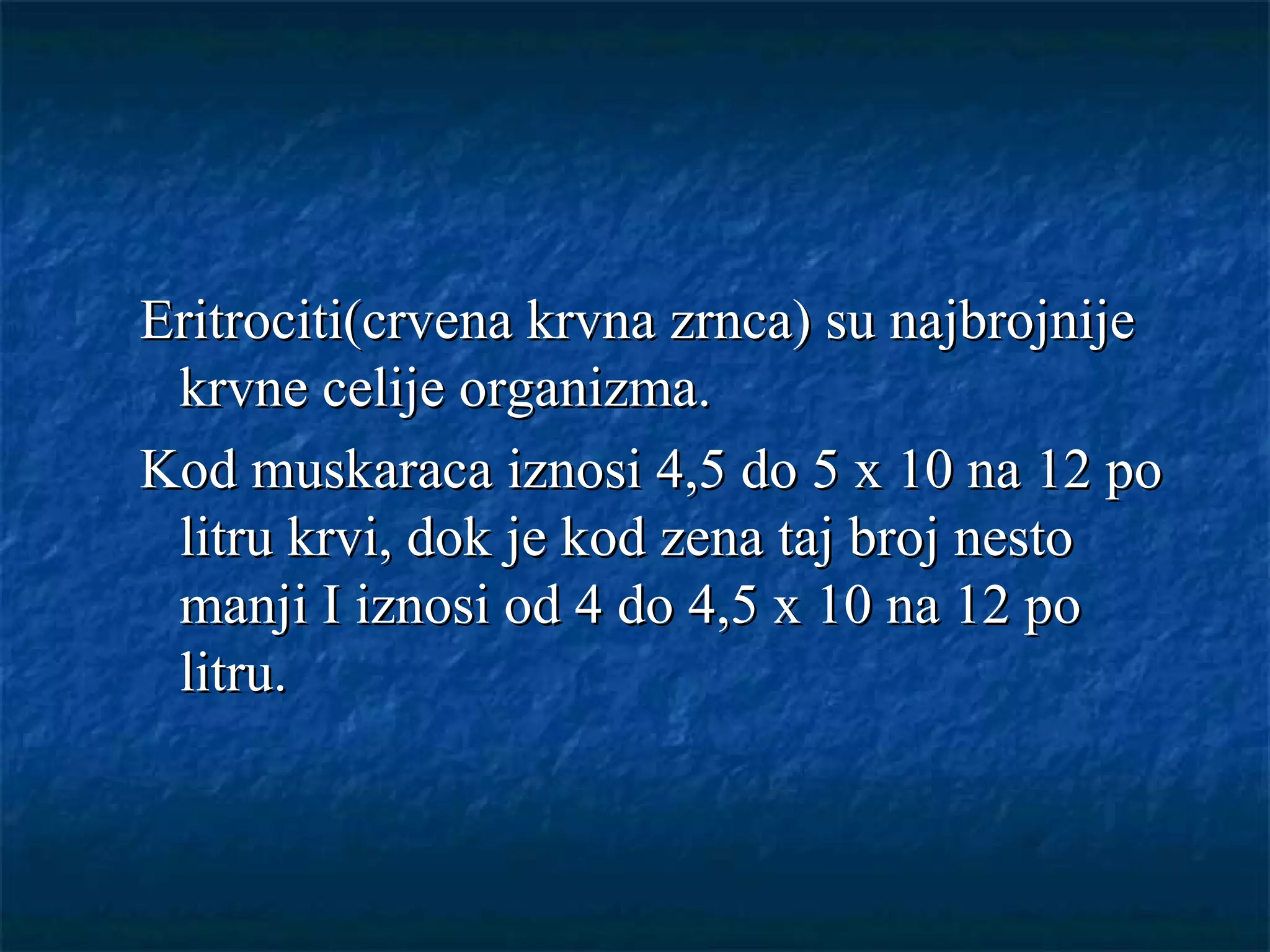 Eritrociti jelena todic i5 | PPT
