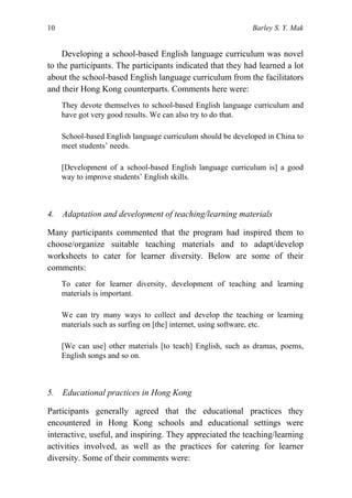 in-service program for English teachers | PDF