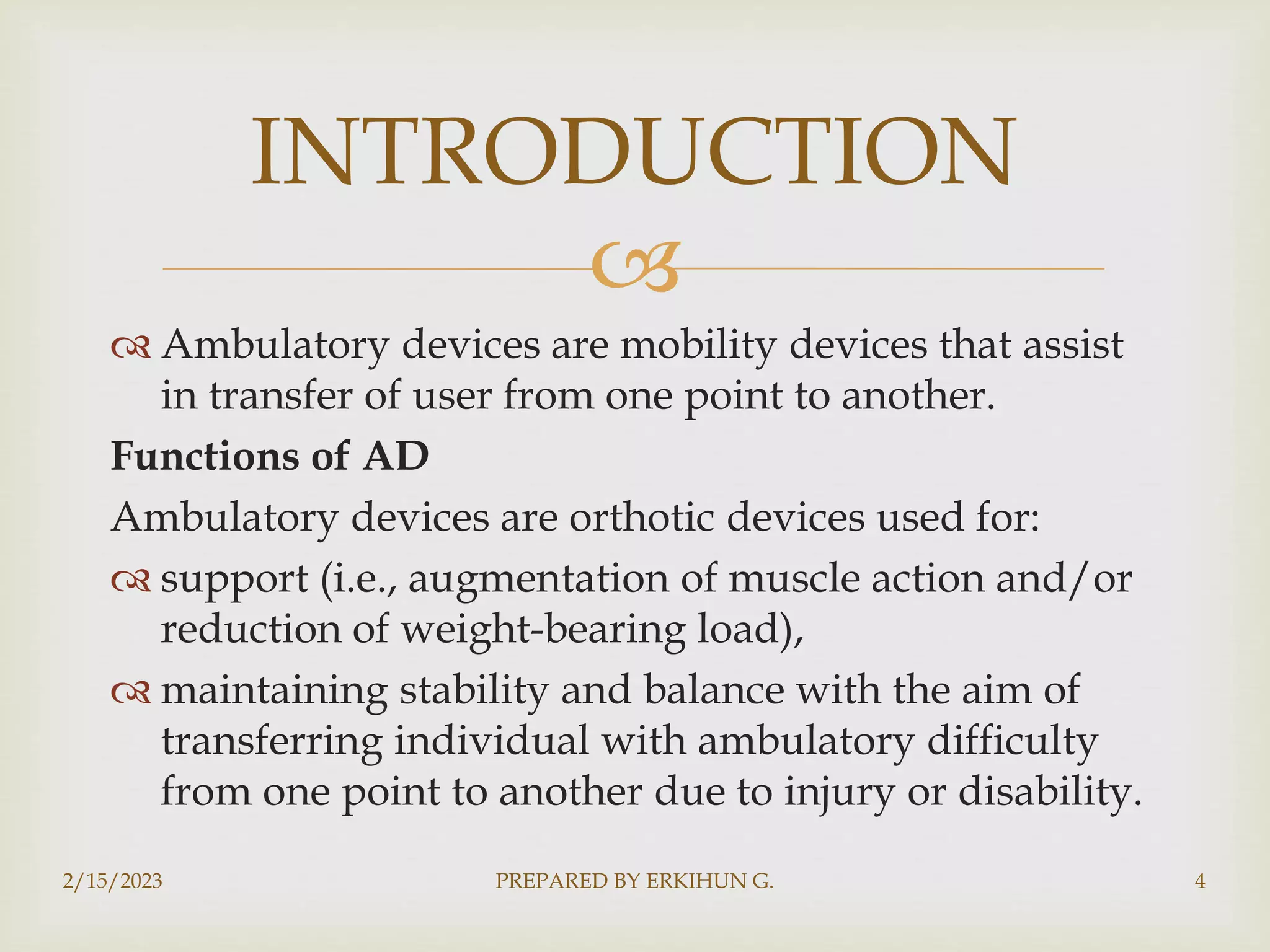 Ambulatory devices | PPTX