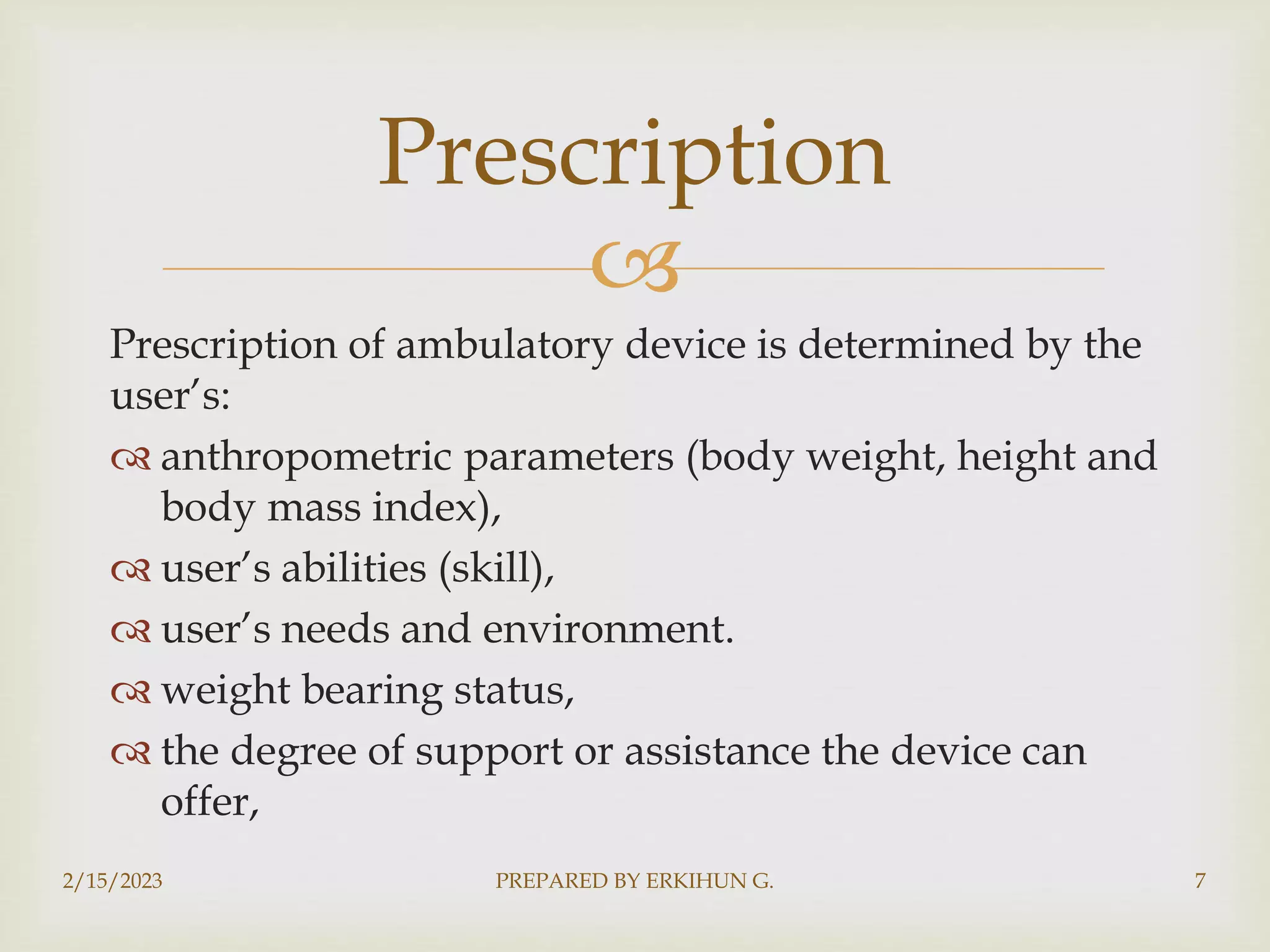 Ambulatory devices | PPTX