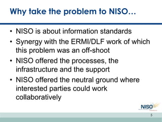 NISO Standards and Best Practices: Standardized Usage Statistics ...