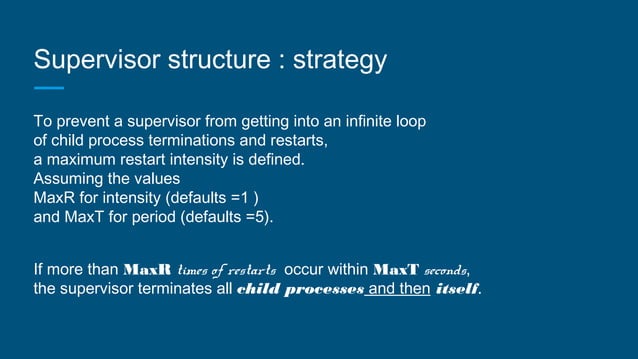Erlang supervisor explained | PPT
