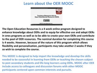 Open Educational Resources & MOOC | PPT