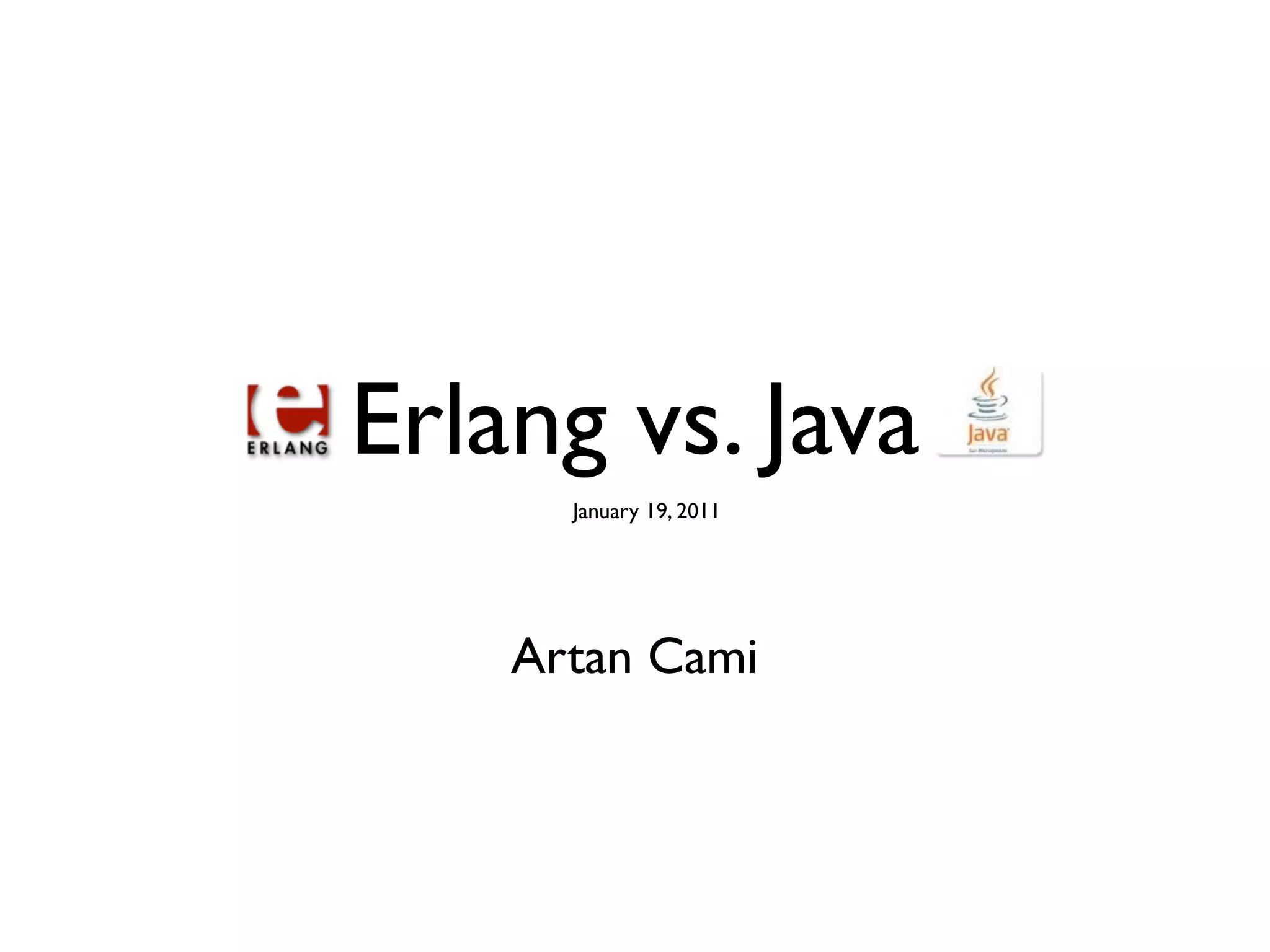 Erlang Vs Java Ppt