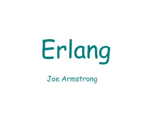 Erlang | PPT