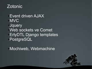 Erlang web-frameworks | PPT