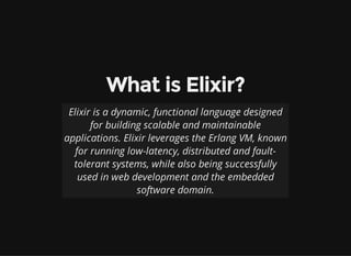 Erlang and Elixir | PPT
