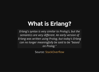 Erlang and Elixir | PPT