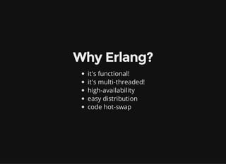 Erlang and Elixir | PPT