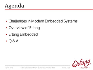 Erlang Embedded — Concurrent Blinkenlights and More! | PPT