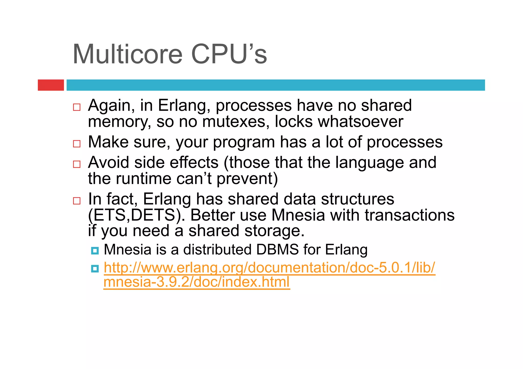 Erlang, an overview | PDF