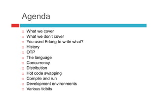 Erlang, an overview | PPT