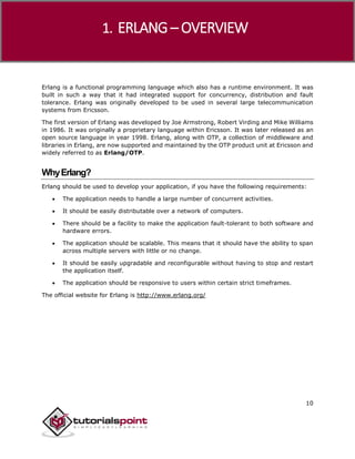 Erlang tutorial | PDF