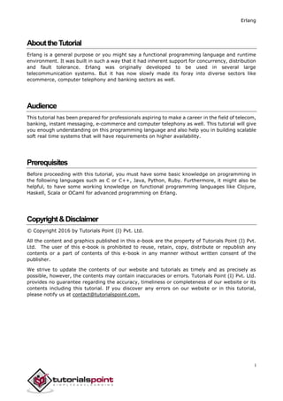 Erlang tutorial | PDF