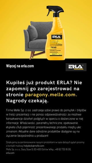 ERLA TEXO - płyn do czyszczenia tapicerki oraz dywanów | PDF