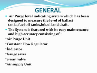 Engine Room Level Indicating System | PPTX